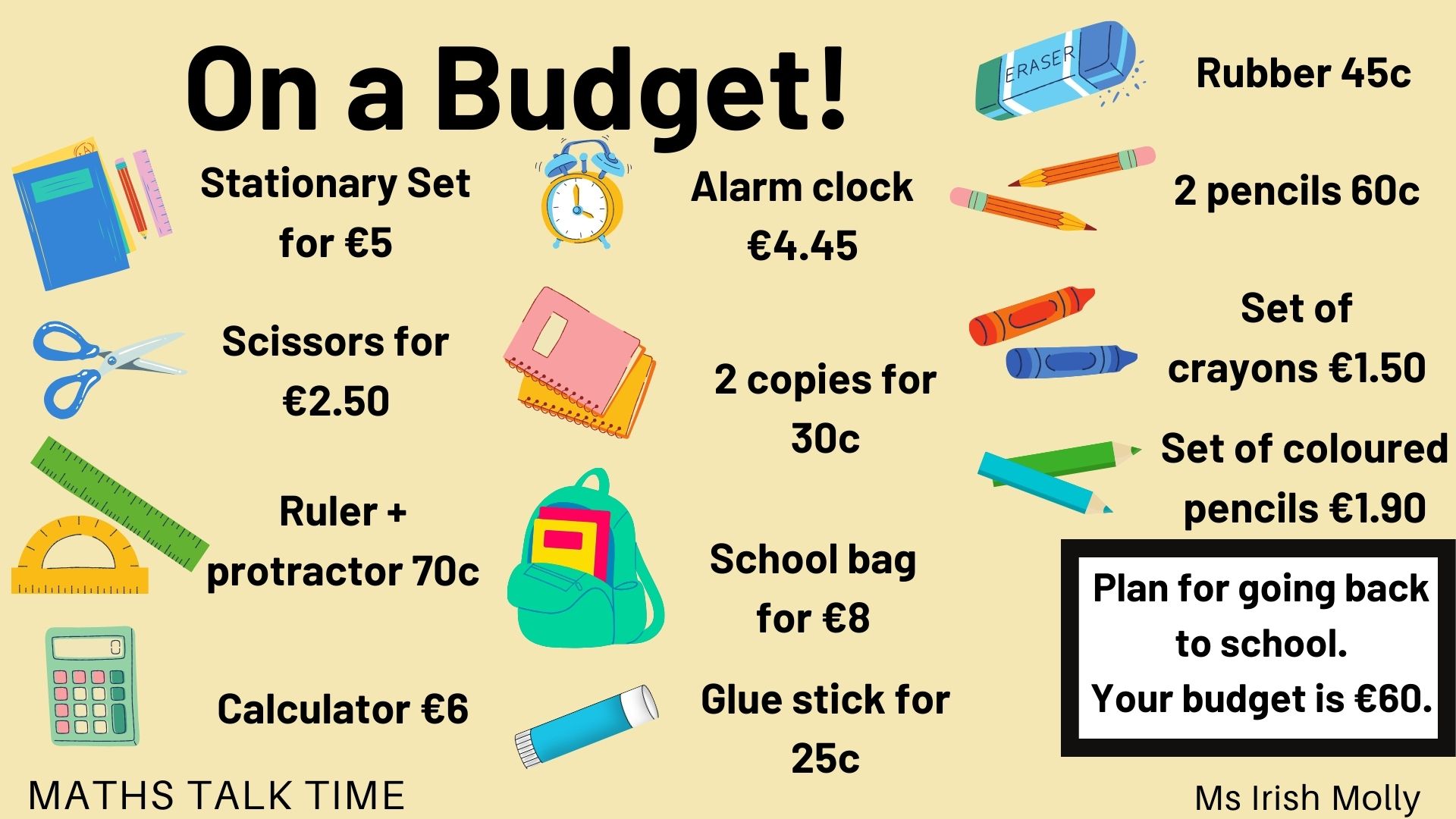 Mash > 3rd / 4th Class > On a Budget! Back to School Pack - Ready, Set ...