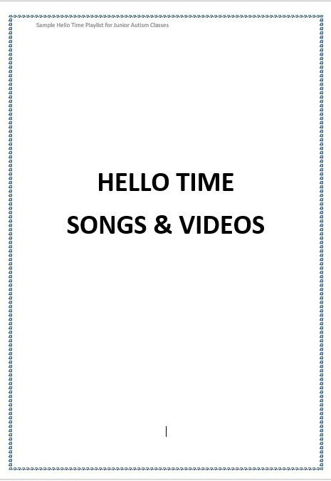 Mash > SET > Hello Time Songs List + Links