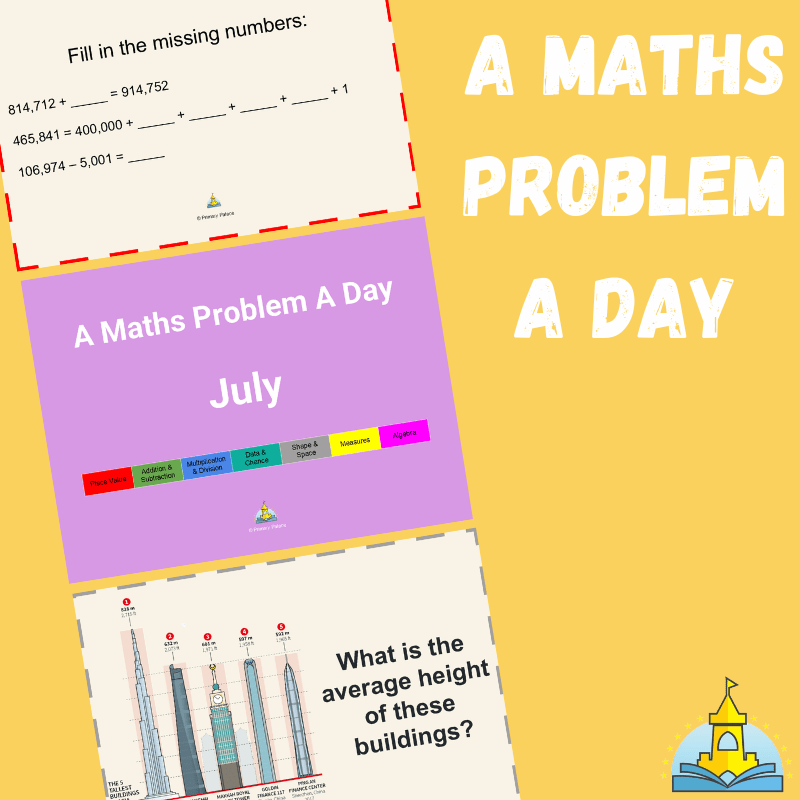 Mash > 5th / 6th Class > Maths Palace: A Maths Problem A Day July