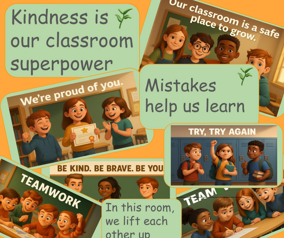 Mash > Wellbeing Week > Back to School Display – Be Kind. Be Brave. Be You.
