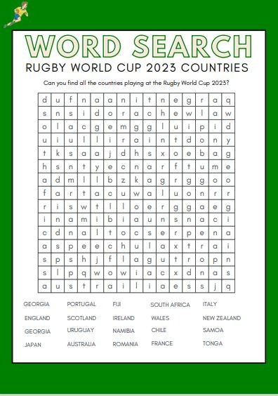 Mash > Events > Rugby World Cup 2023: Word Search