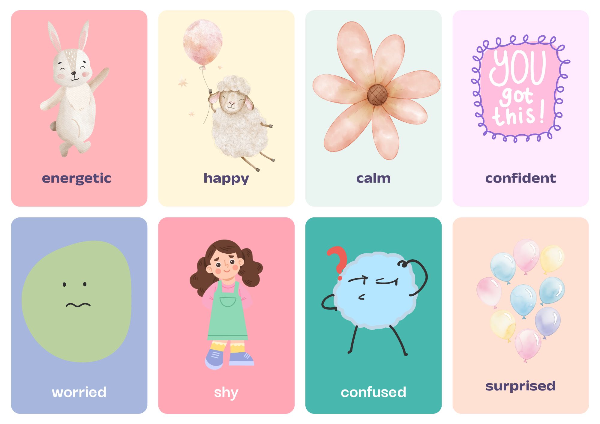 Mash > 1st / 2nd Class > Emotions/ Feeling Cards