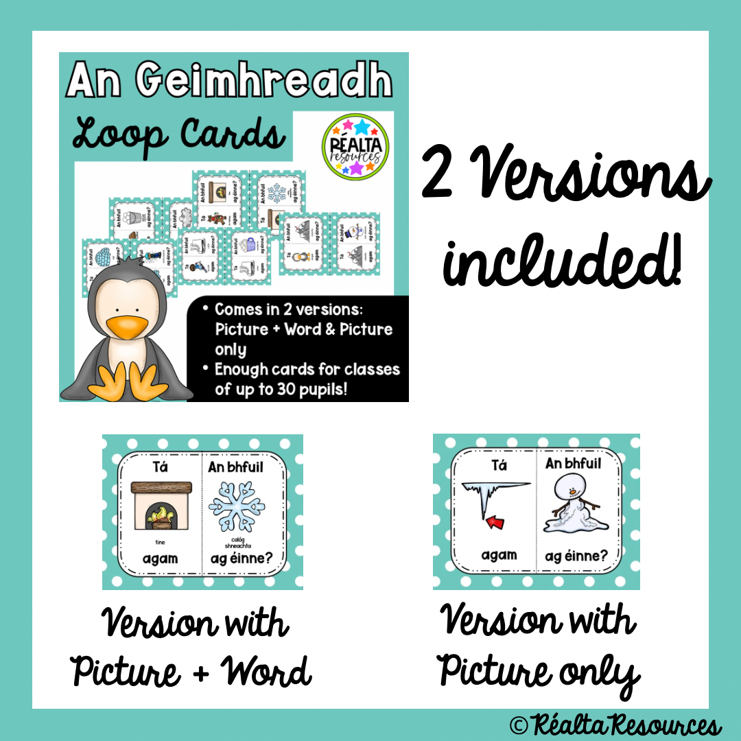 Mash > Gaelscoileanna > An Geimhreadh - Loop Card Game