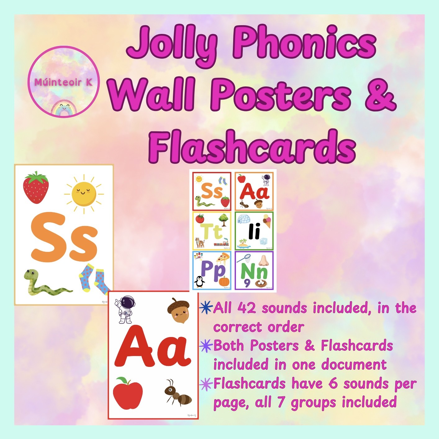 Mash > Infants > Jolly Phonics Wall Posters & Flashcards
