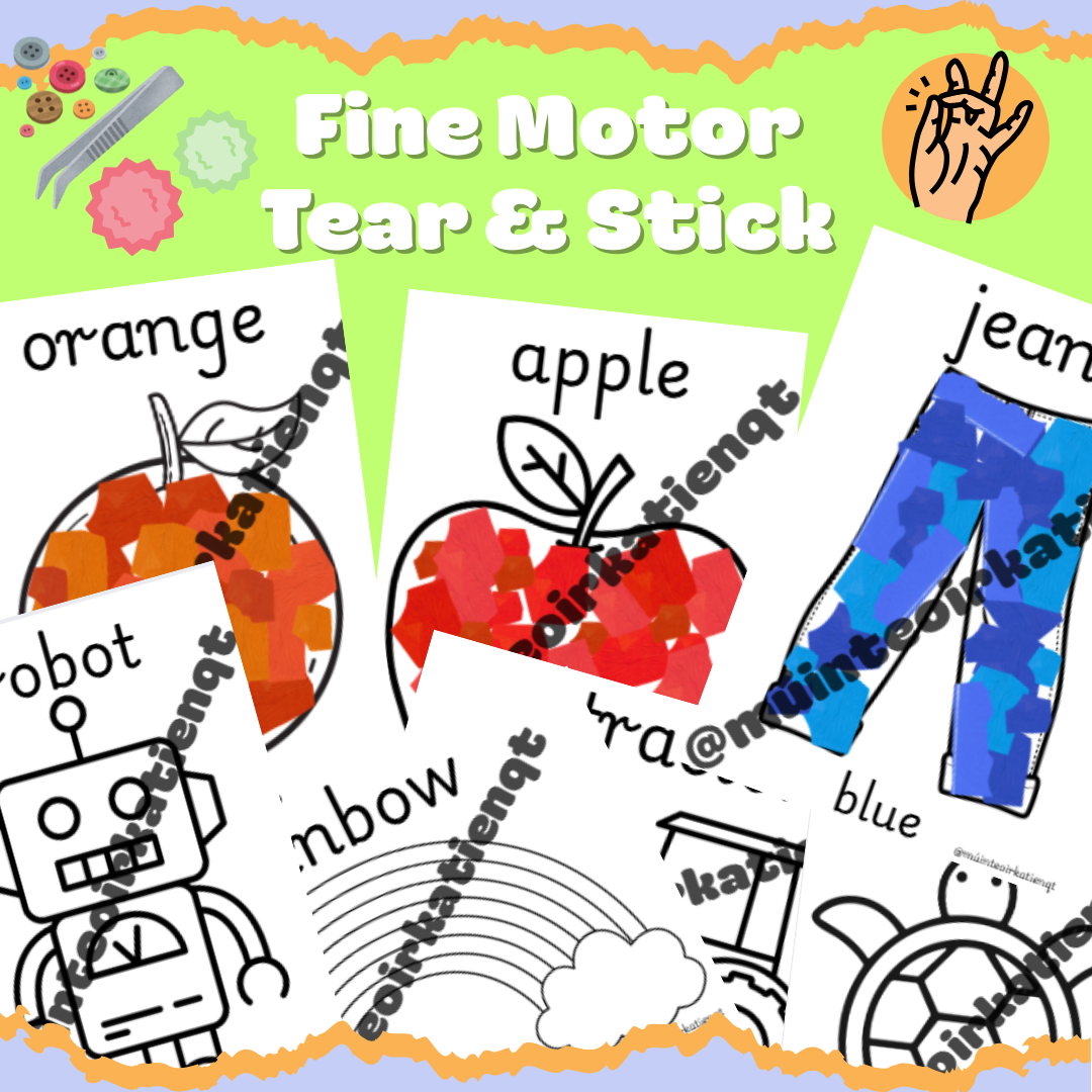 Mash > Farm > Fine Motor Tear and Stick