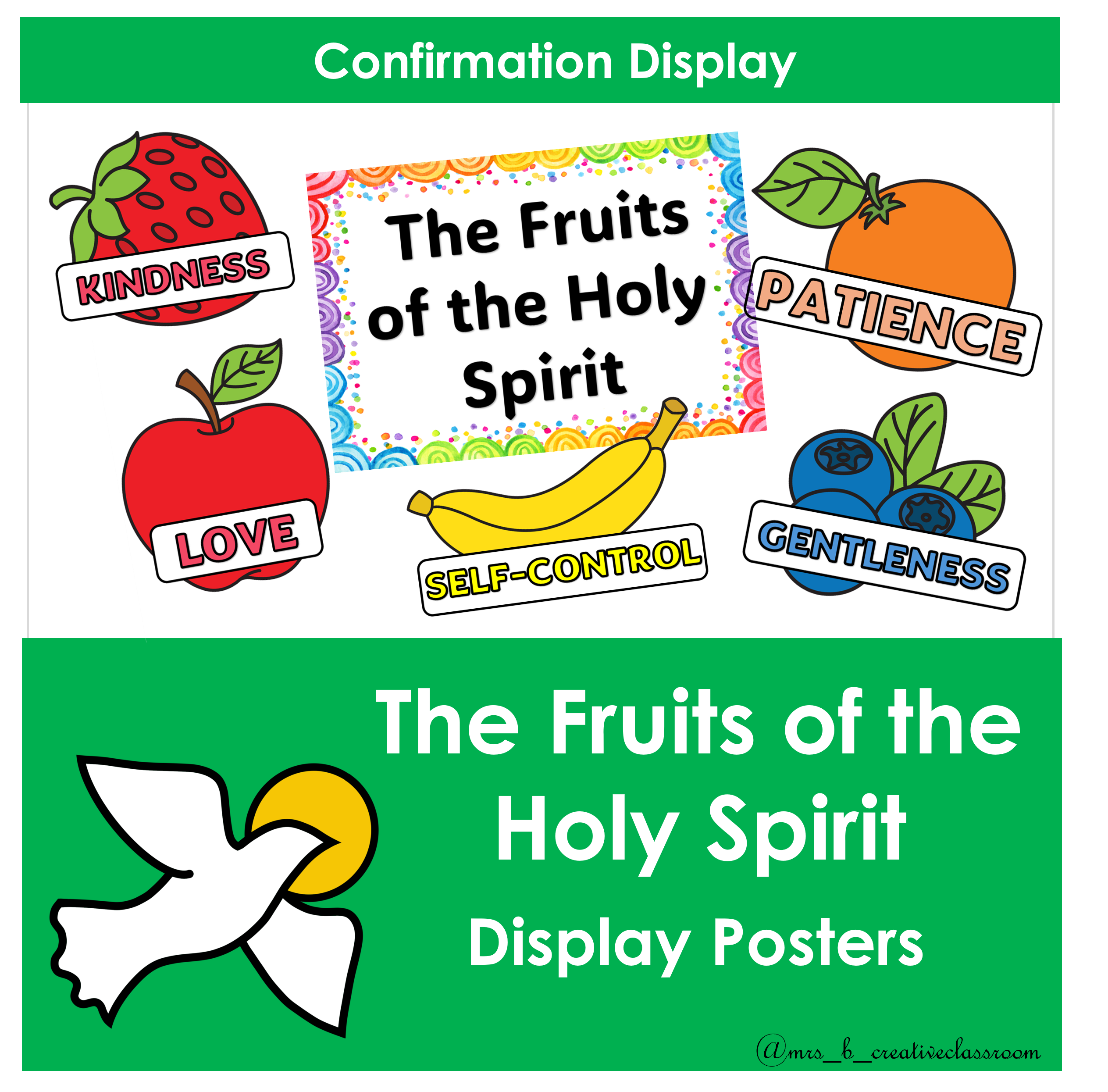 Mash > 5th / 6th Class > The Fruits of the Holy Spirit Display Posters