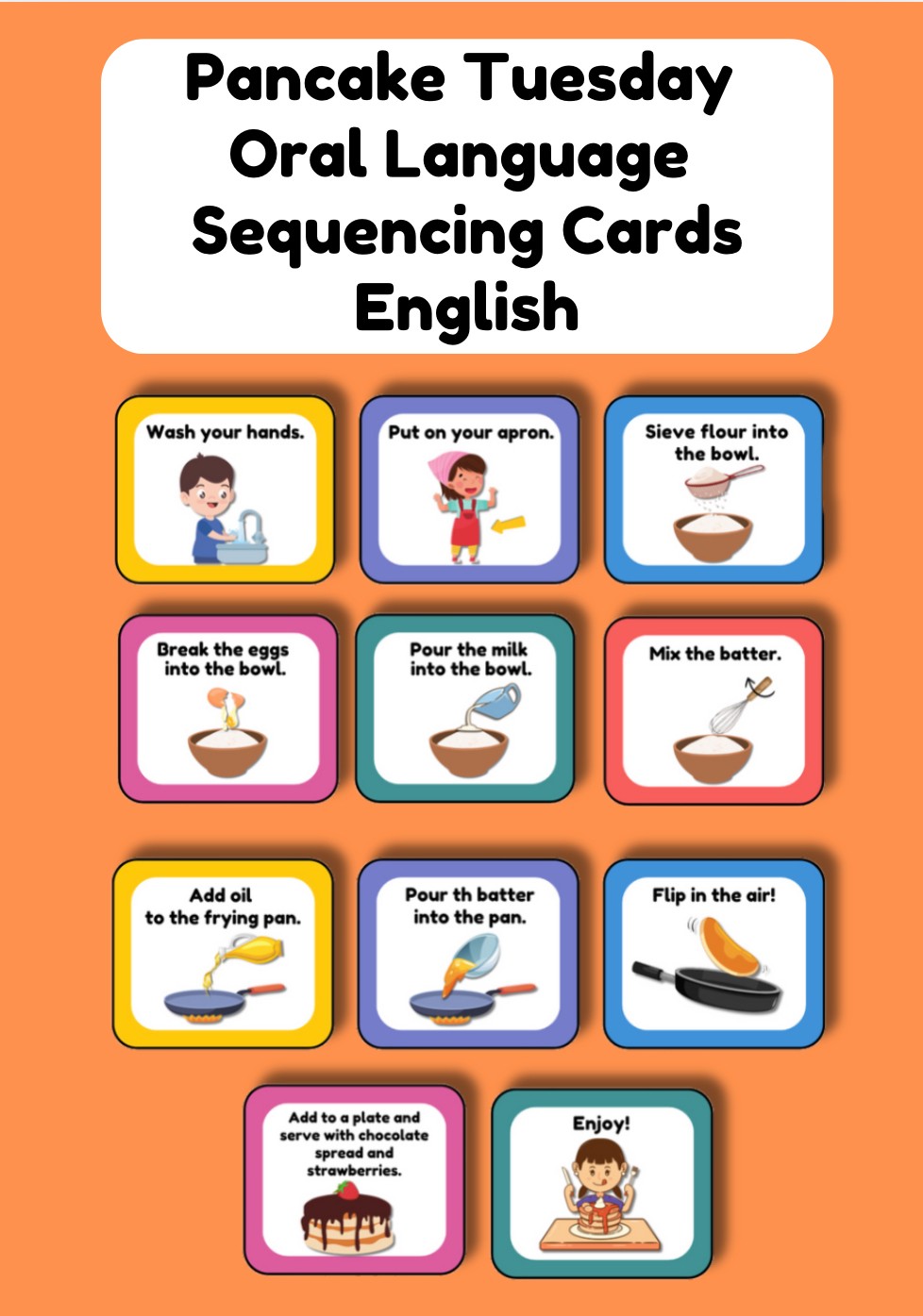 Mash > Pancake Tuesday > Pancake Tuesday - Sequencing Cards - Oral ...