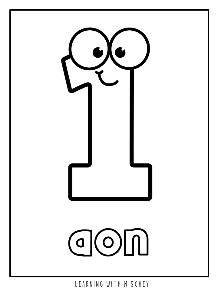 Mash > Class Level > Number Coloring Pages (Irish)