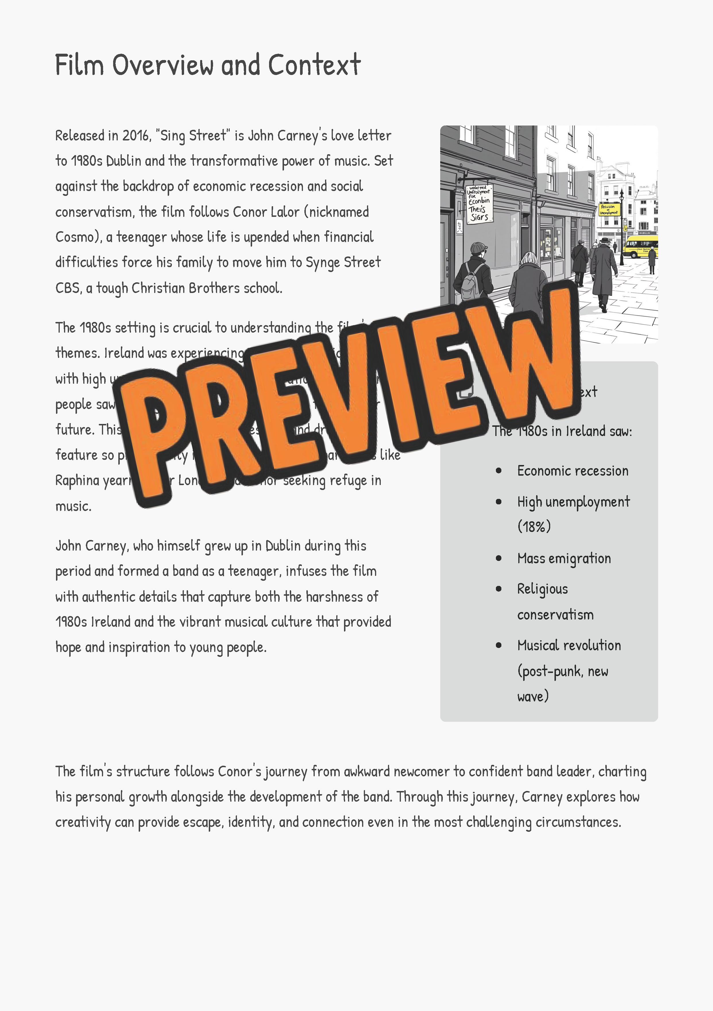Mash > Sing Street Junior Certificate Study Guide | Characters, Themes ...