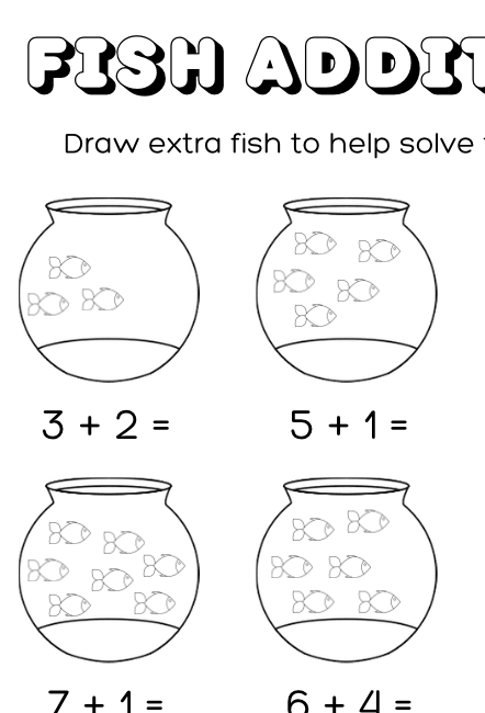 Mash > Addition Worksheets- Infants