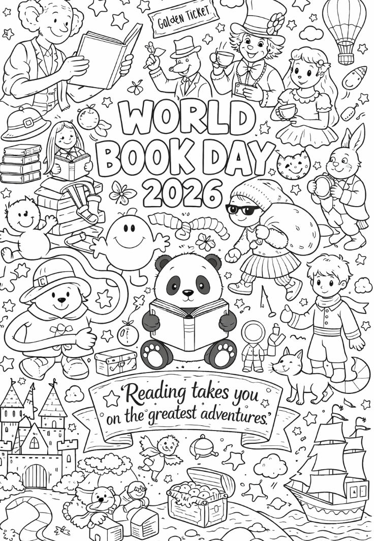 Mash > World Book Day > World Book Day Mindfulness Colouring