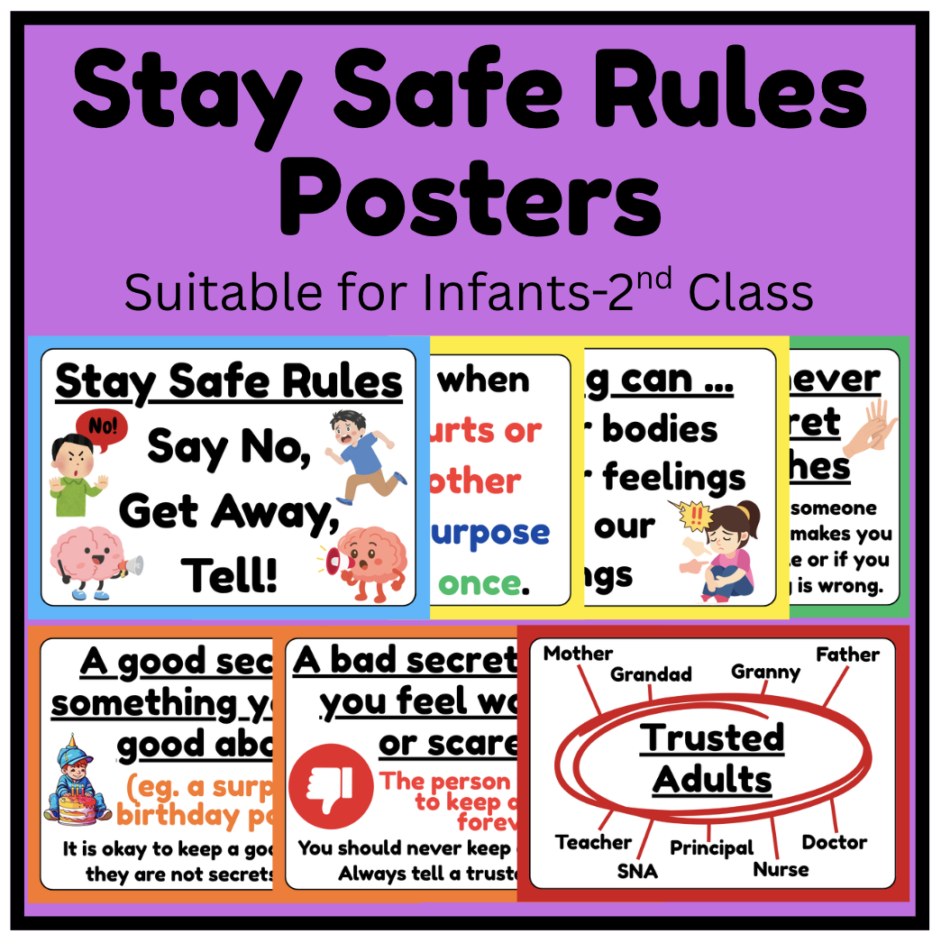 Mash > Class Level > Stay Safe Rules Posters