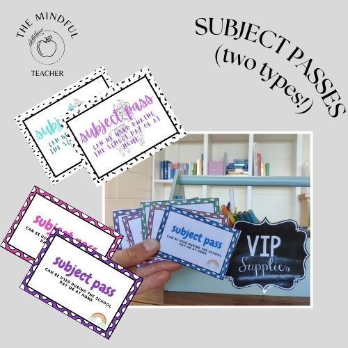 Mash > Back to School > SUBJECT PASSES