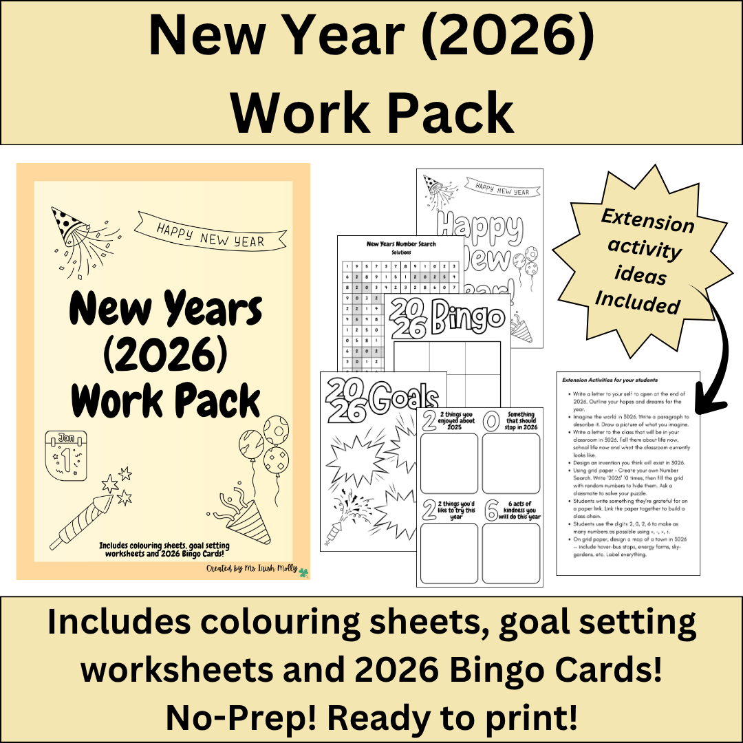 Mash > Happy New Year > New Years (2026) Printable Worksheets | SEL ...