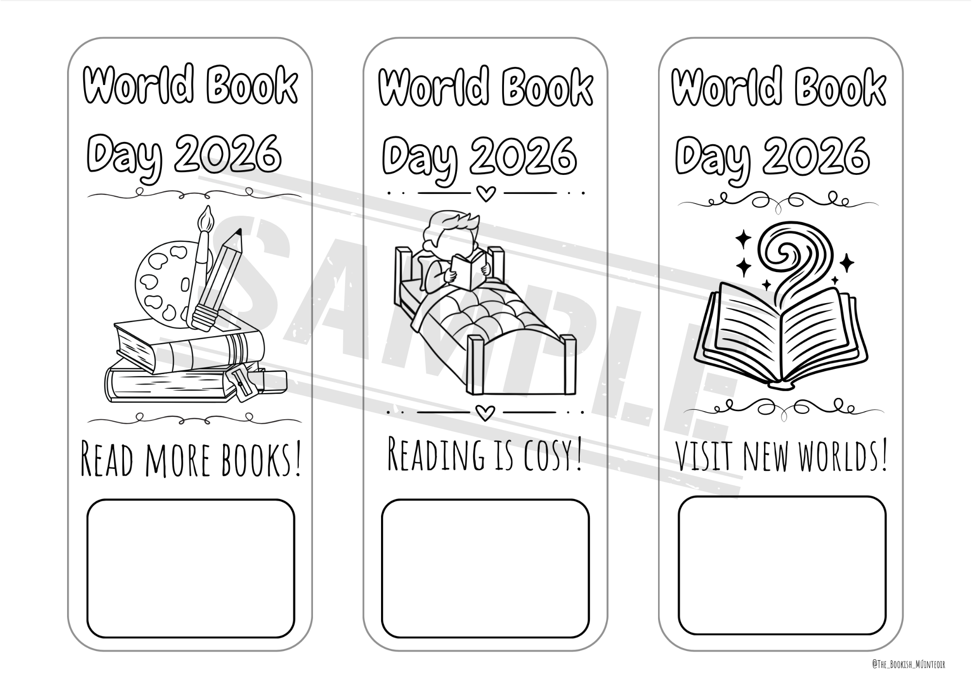 Mash > World Book Day > World Book Day 2026 Bookmarks | Printable ...