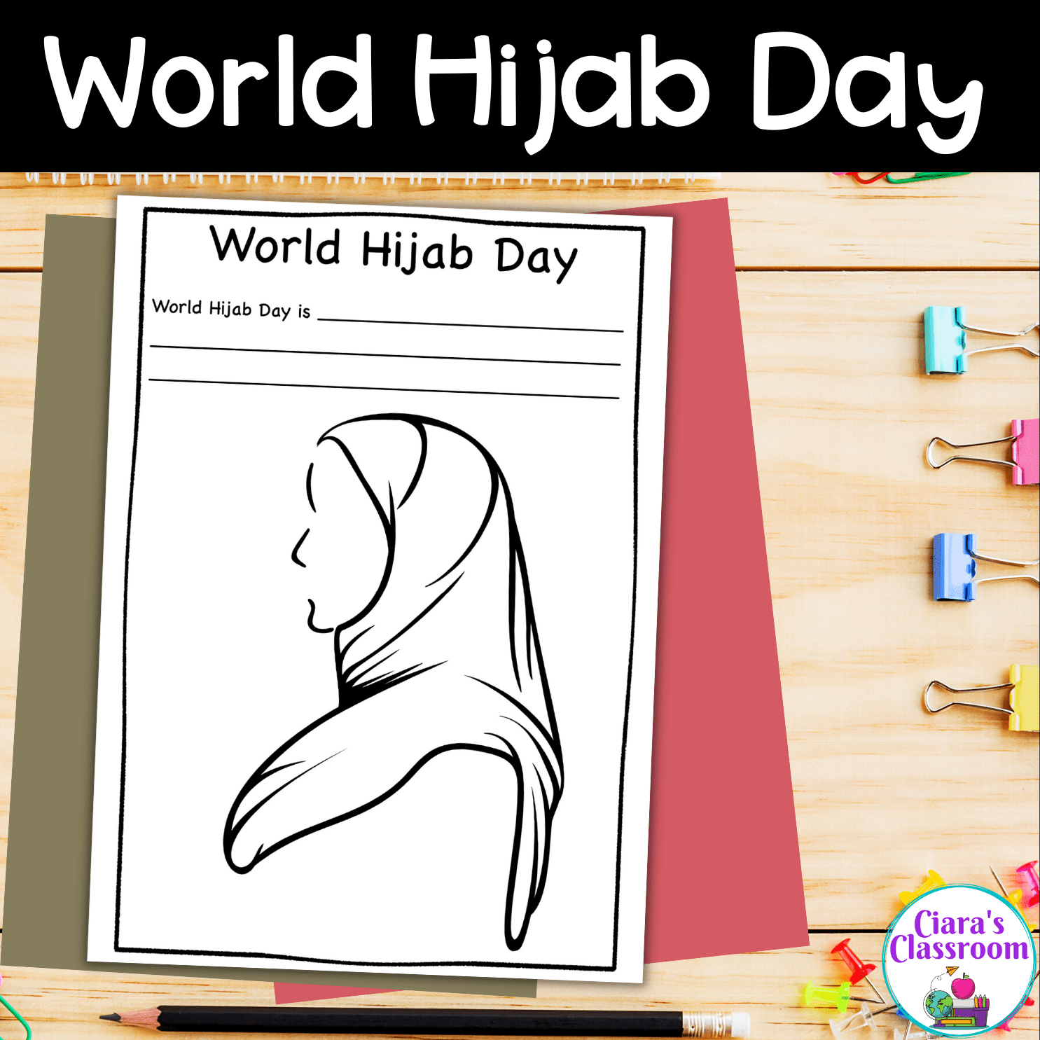 Mash > World Hijab Day Writing and Decorating Activity