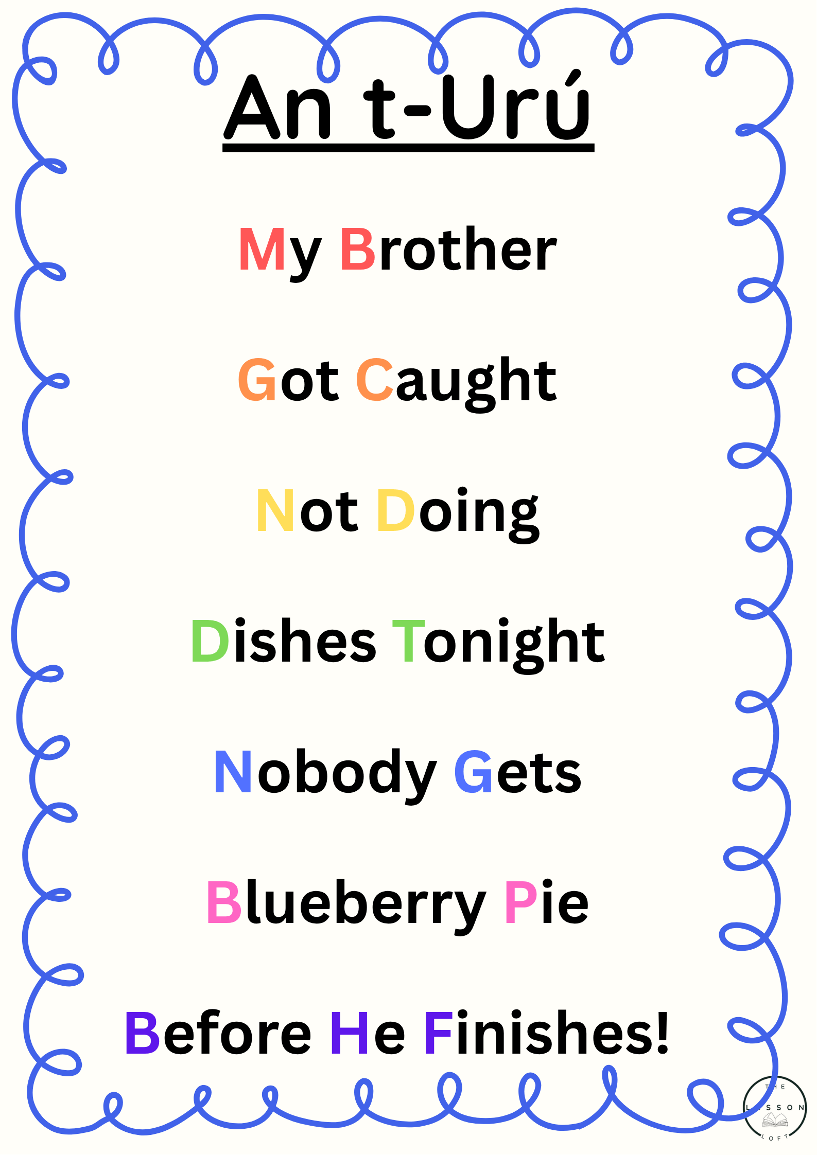 Mash > 3rd / 4th Class > Urú poem