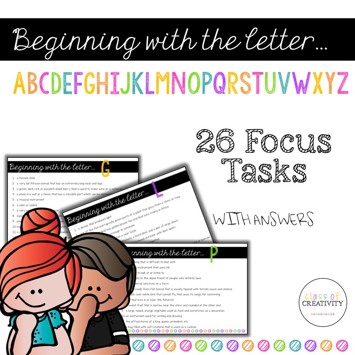 Mash > Class Level > Focus Tasks - Letter Detective