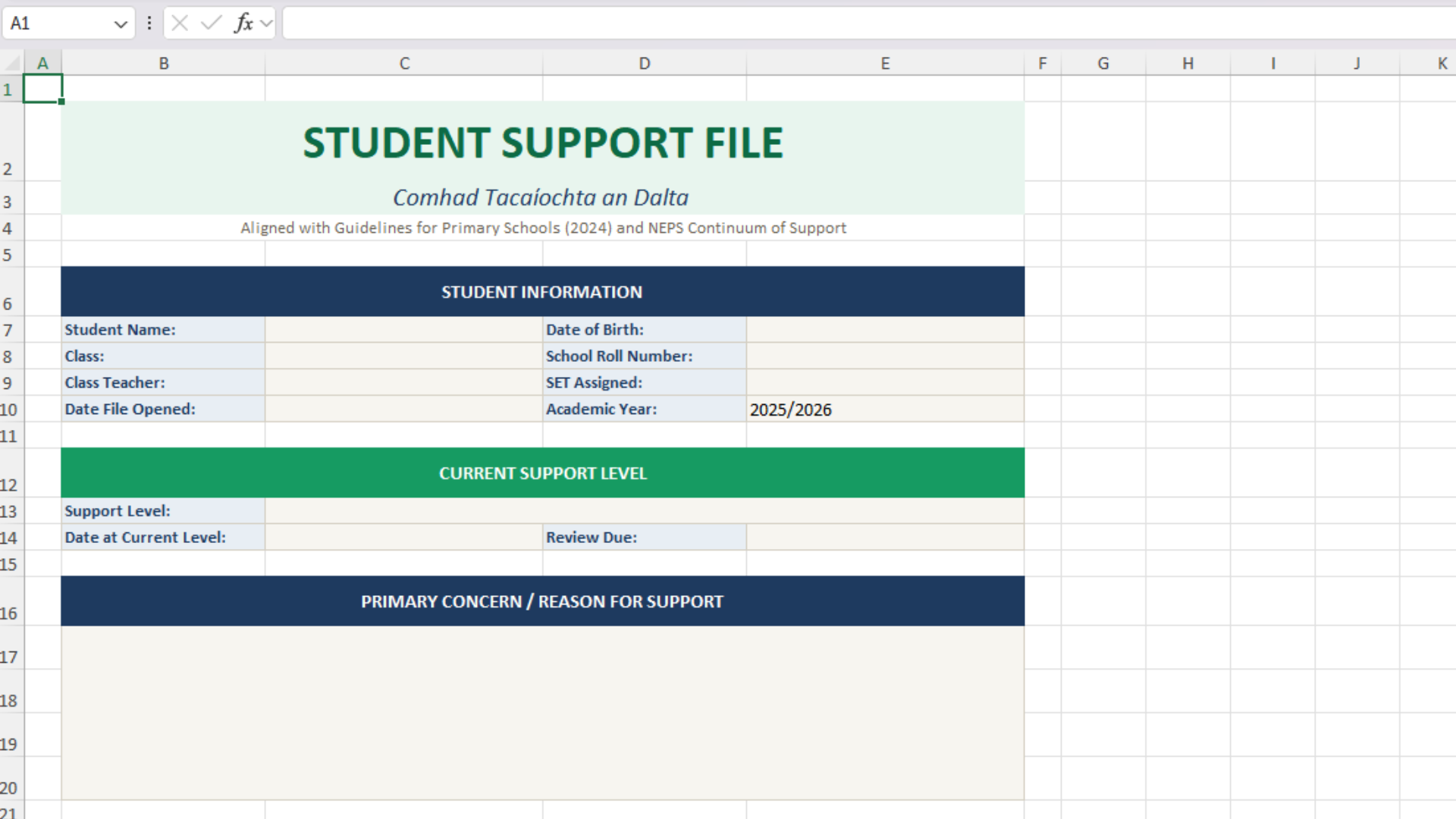 Mash > SET > Student Support File Documentation Bundle (PPP + Log of ...