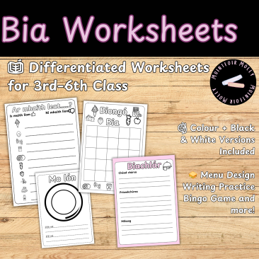 Mash > Food / Bia > Bia worksheets