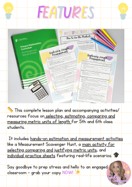 Mash > 5th / 6th Class > Length Measurement Maths Lesson Plan ...
