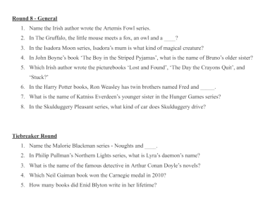 Mash > World Book Day > World Book Day 2024 Quiz (5th/6th)