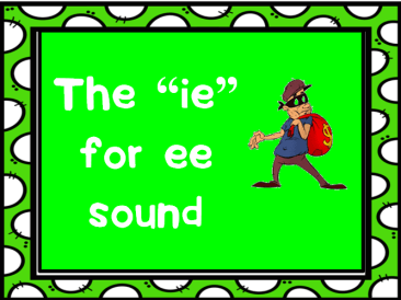 Mash > 1st / 2nd Class > IE for EE Sounds PPT plus FREE worksheet