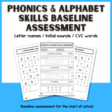 Mash > 1st / 2nd Class > Phonics & Alphabet Skills Baseline Assessment