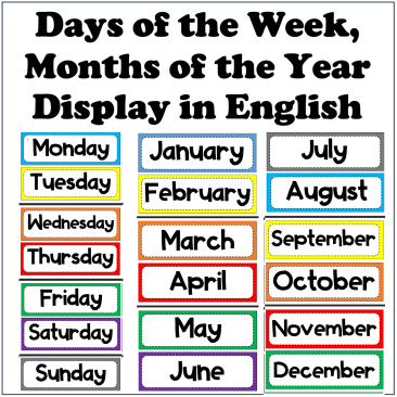 Mash > Events > Days of Week, Months of Year Display in English