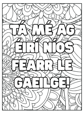 Mash > 50 Positive Gaeilge Colouring Pages