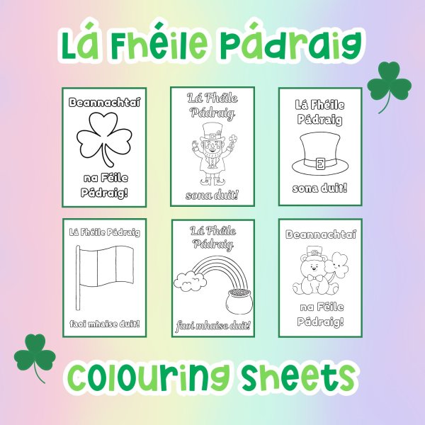 Mash > 50 Positive Gaeilge Colouring Pages