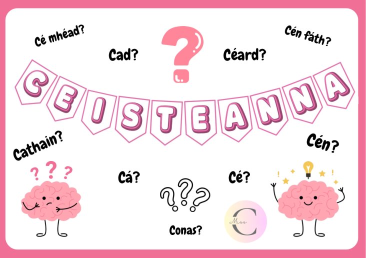 Mash > Gaelscoileanna > Ceisteanna – Question Words as Gaeilge Bundle